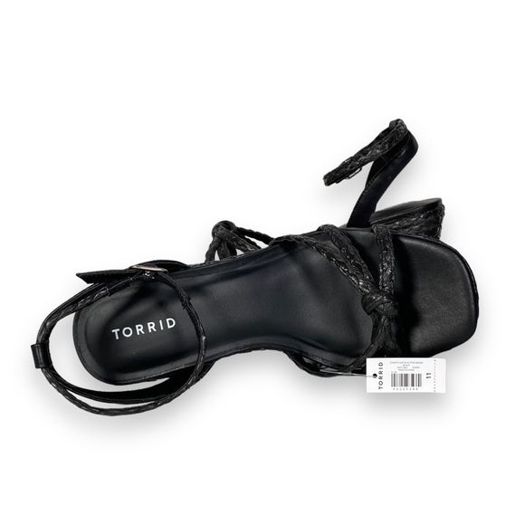 torrid | Shoes | Torrid Womens Shoes 1 Ww Black Raffia Platform Wedge ...